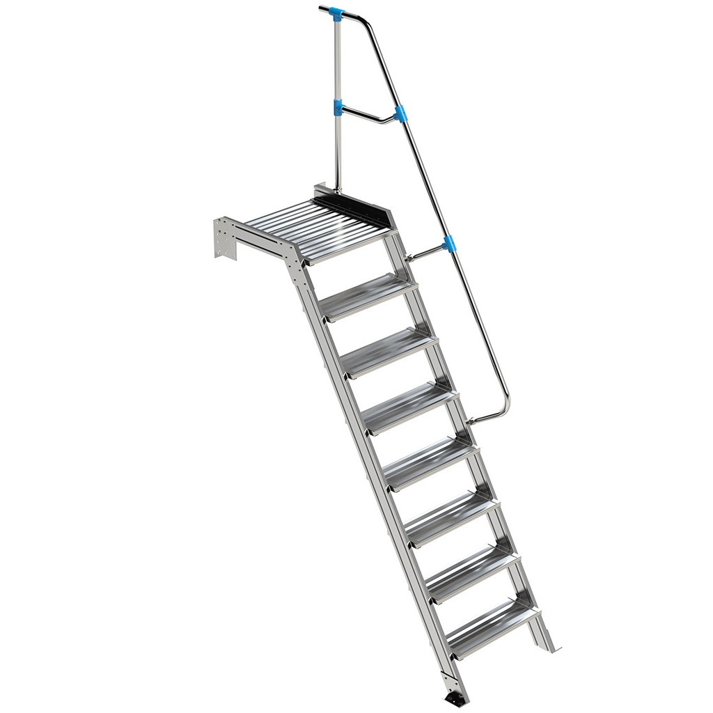 Escalera Altillo Industrial Aluminio 60º | www.eskaleras.com